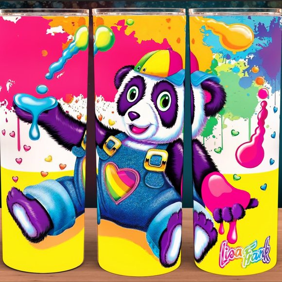 Dining | Lisa Frank Painting Panda 9s Retro Style Cup Mug Tumbler 20oz ...
